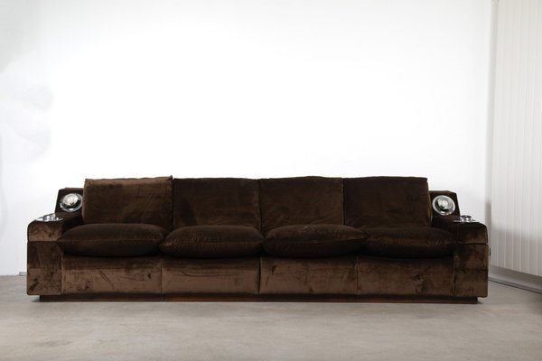 Sofa in Velvet 1970s for sale at Pamono