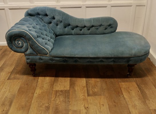 Velvet chaise store