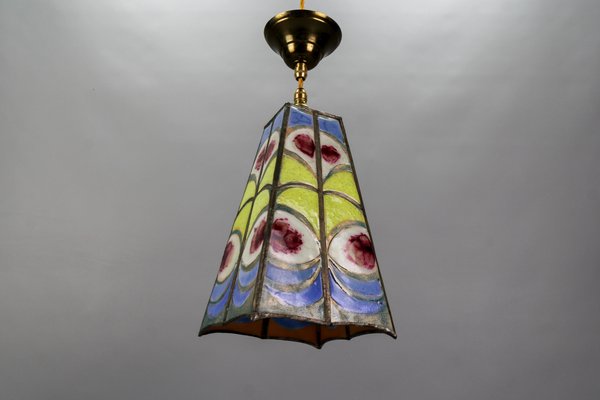 Stained glass hanging lamp store