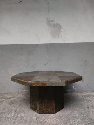 Brutalist Accent Table Mid Century Brutalist Square Coffee Table