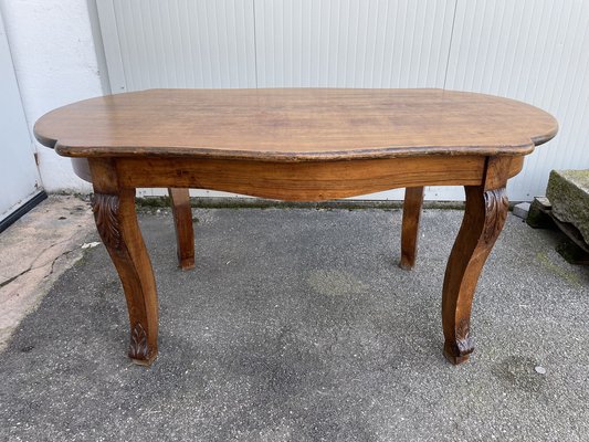 Vintage walnut dining table store