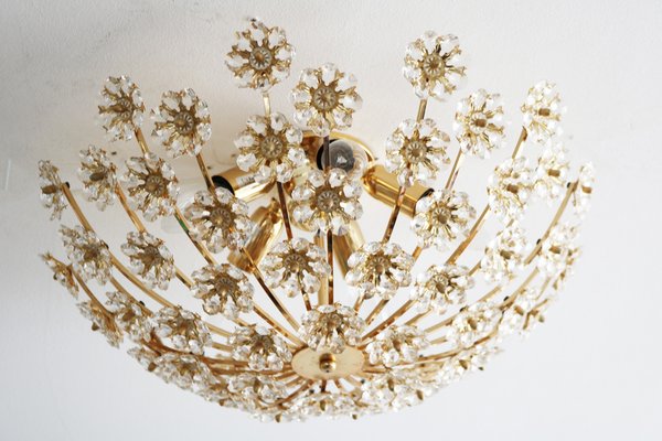 Brass flower ceiling light store