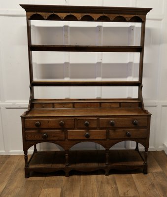 Georgian Country Oak Cottage Dresser for sale at Pamono