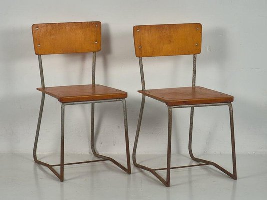 Industrial Style Dining Chairs 1900 Set of 6