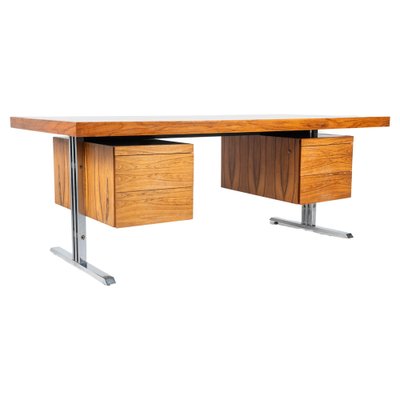 Wood and chrome desk store