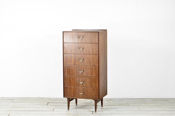 Mid Century Tallboy in Walnut from Meredew 1960s