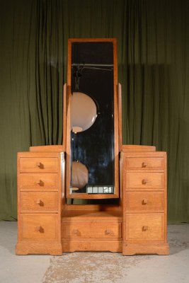 Cotswolds School Light Oak Dressing Table 1920s