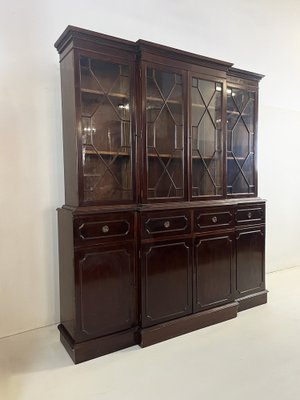 Dark walnut display cabinet store