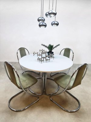 Retro chrome dining set store