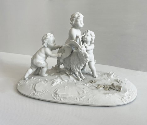 Trio of Putti 18th Century Bisque