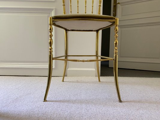Vintage brass chair store