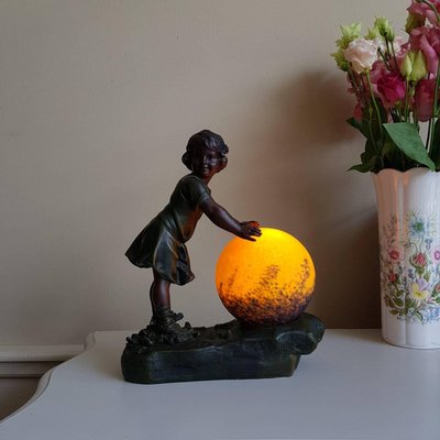 Moon Original Art Deco Lamp 1930s Moon Lamp Etsy