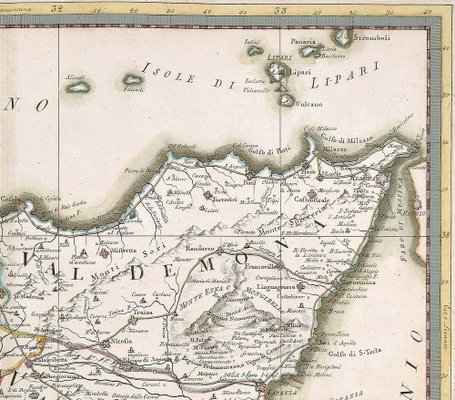 Galletas Genovesas De Erice Sicilia Mapa Mappa Sicilia G.De Lisle