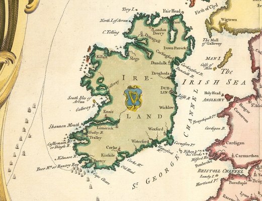 Spanish Armada Map Spanish Armada #1 By Science Photo Library