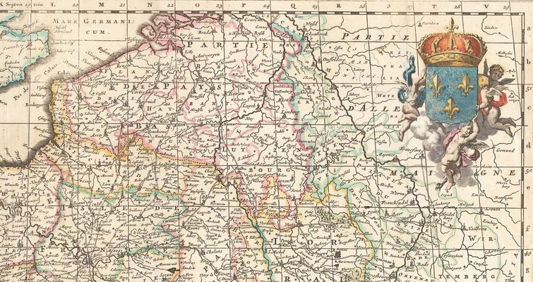 By Kingdom Of France 17th Century Map The Huguenot Kingdom By