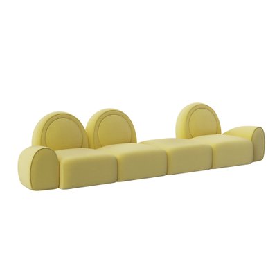 Simone curved sofa store