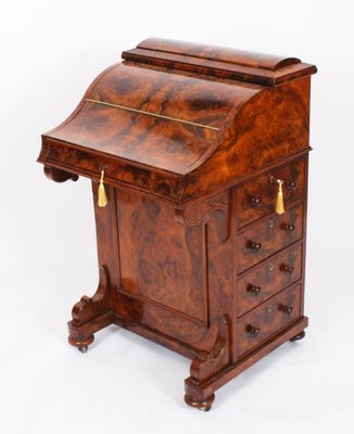 Walnut davenport desk store