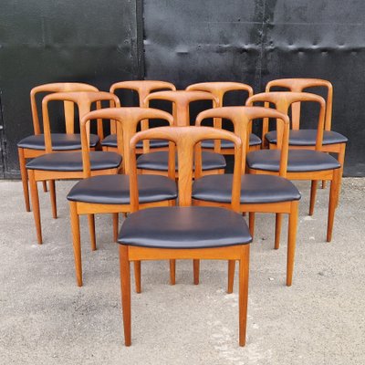 Juliane Chairs by Johannes Andersen for Vamo Set of 10 for sale at Pamono