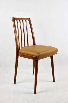 Camel Brown Natural Leather Dining Chair 1970s for sale at Pamono