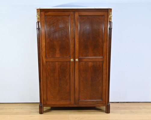 Small Veneered Mahogany Wardrobe