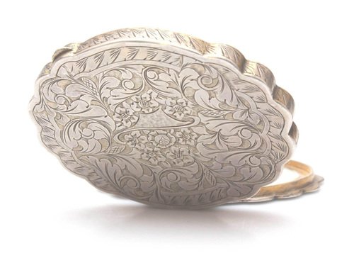Vintage Silver Powder Case Powder Compacts, Cigarette Cases, Luxury