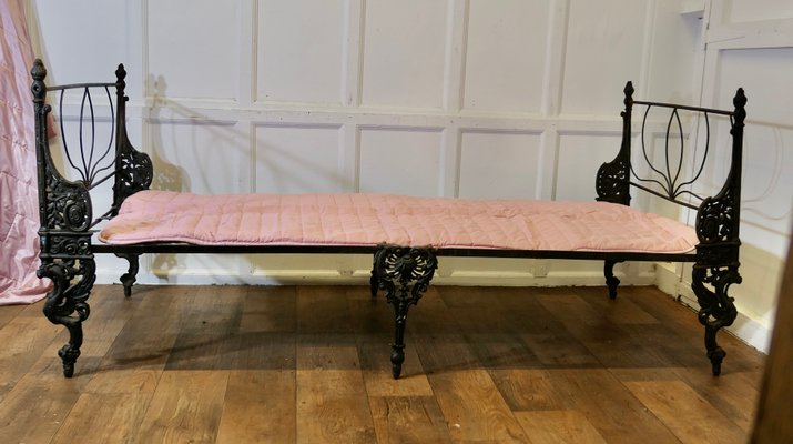 Victorian Folding Wrought Iron Bed