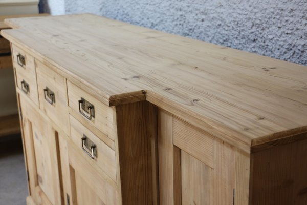 Rustic Wooden Sideboard for sale at Pamono