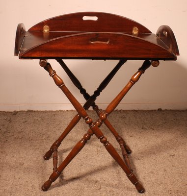 Mahogany Servant with Butler Tray 19th Century