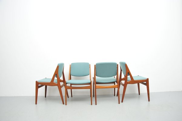 Ella Teak Chairs by Arne Vodder Set of 4