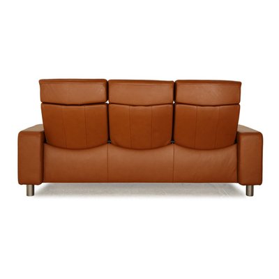 Braunes Arion Leder 3 Sitzer Sofa von Stressless