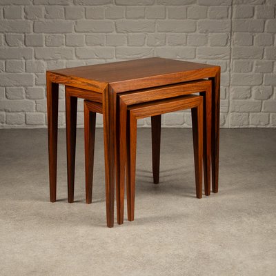 Rosewood nesting tables store
