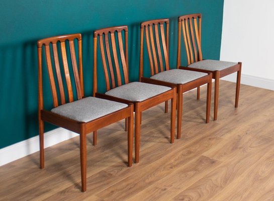 Dining Table Chairs in Teak from Meredew Set of 5 for sale at Pamono