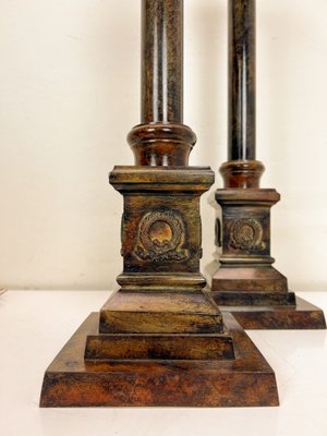 Greek Column Table Lamps 25" Column Lamp Vtg Roman Greek Table Art