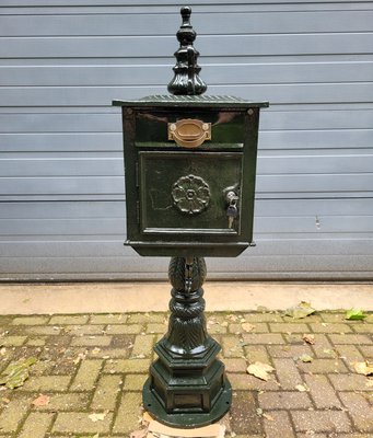 Victorian Cast Iron Standing Mailbox Post Boxes | Garden | Swanky