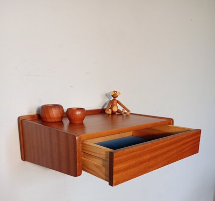 Mid Century Scandinavian Teak Bedside Table 1960s bei Pamono kaufen