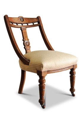 Antique Oak Library Chair
