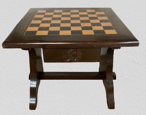 Hand Carved Chess Table