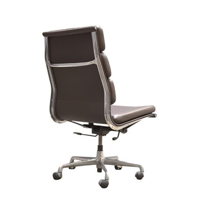 EA219 Soft Pad High Back Leather Office Chair by Eames for ICF 1990s