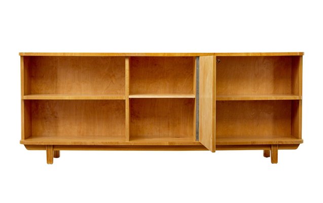 Mid century bookcase low store