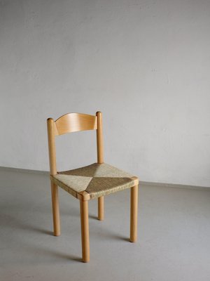 Vintage Ladder Back Woven Seat Chair 1960s for sale at Pamono