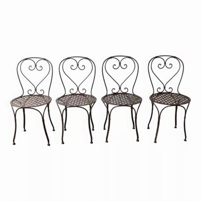 Used wrought iron chairs for sale store
