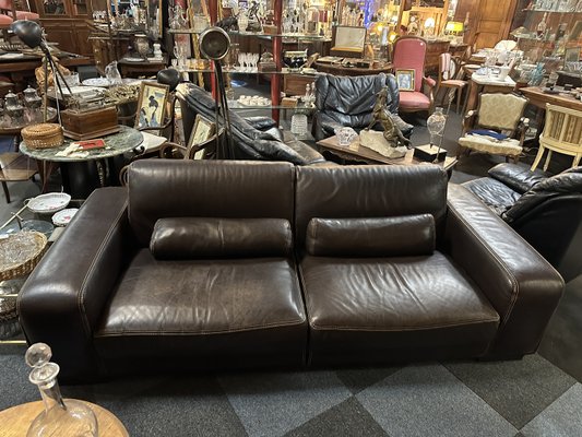 Vintage Leather Sofa from Roche Bobois