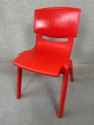 Vintage Red Plastic Chair for sale at Pamono