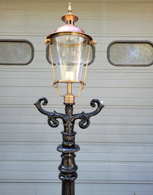 Antique Cast Iron Round Lamp Rusty Crusty Cast Iron Vintage Lamp Base