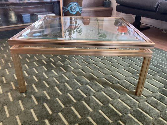 Art Deco Glass Coffee Table by Pierre Vandel