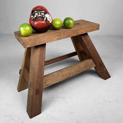 Vintage Wooden Step Stool 1980s for sale at Pamono