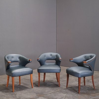 Retro faux leather dining chairs store