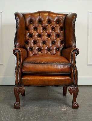 Leather wingback chair next store