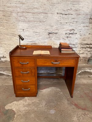 Vintage Desk in Wood Metal for sale at Pamono