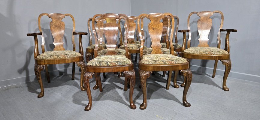 Queen anne dining chairs antique store